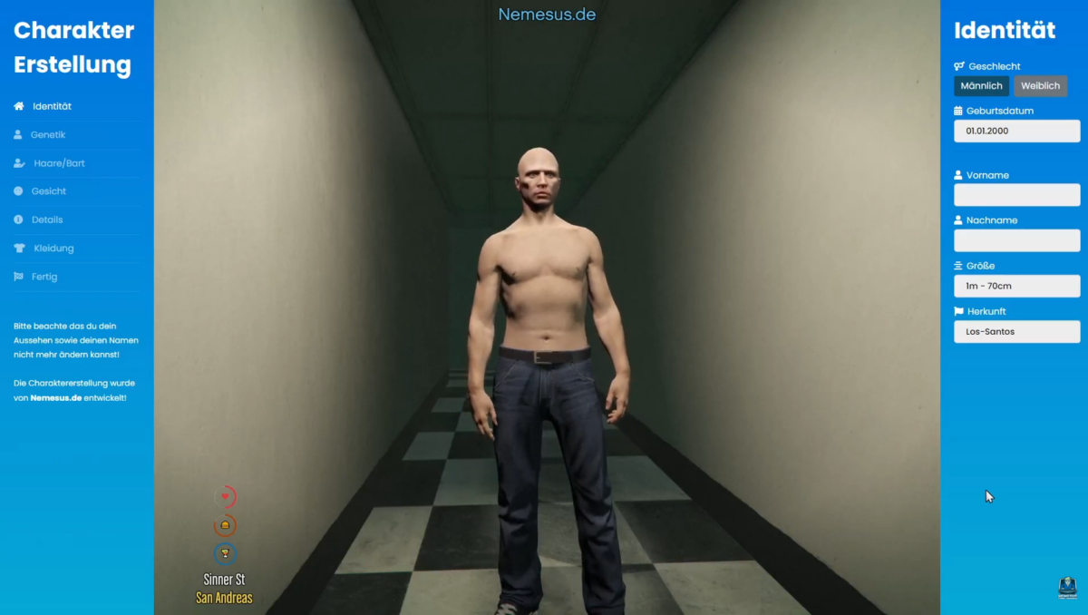 RageMP Character Creator – Nemesus.de